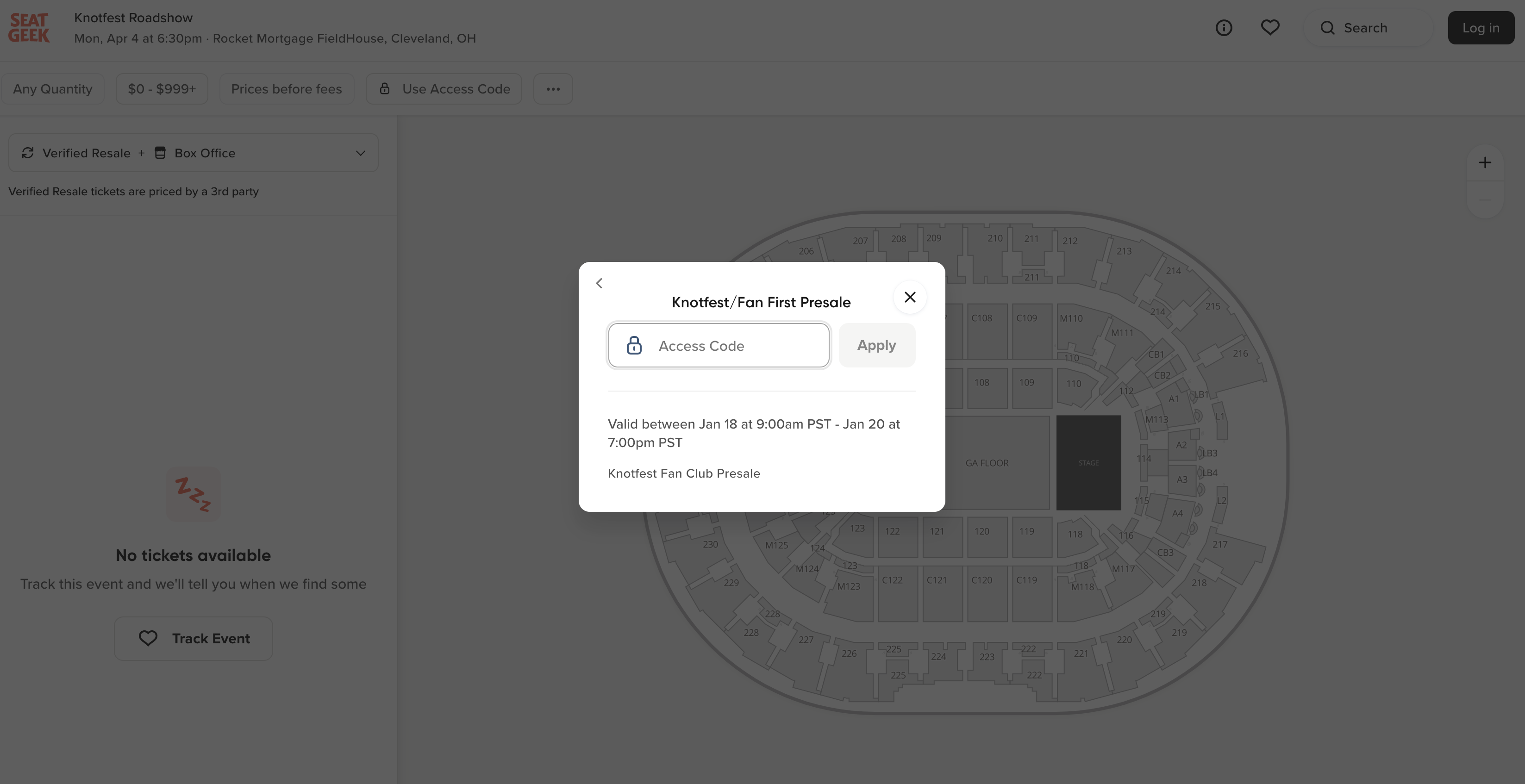 What Is An Access Code SeatGeek